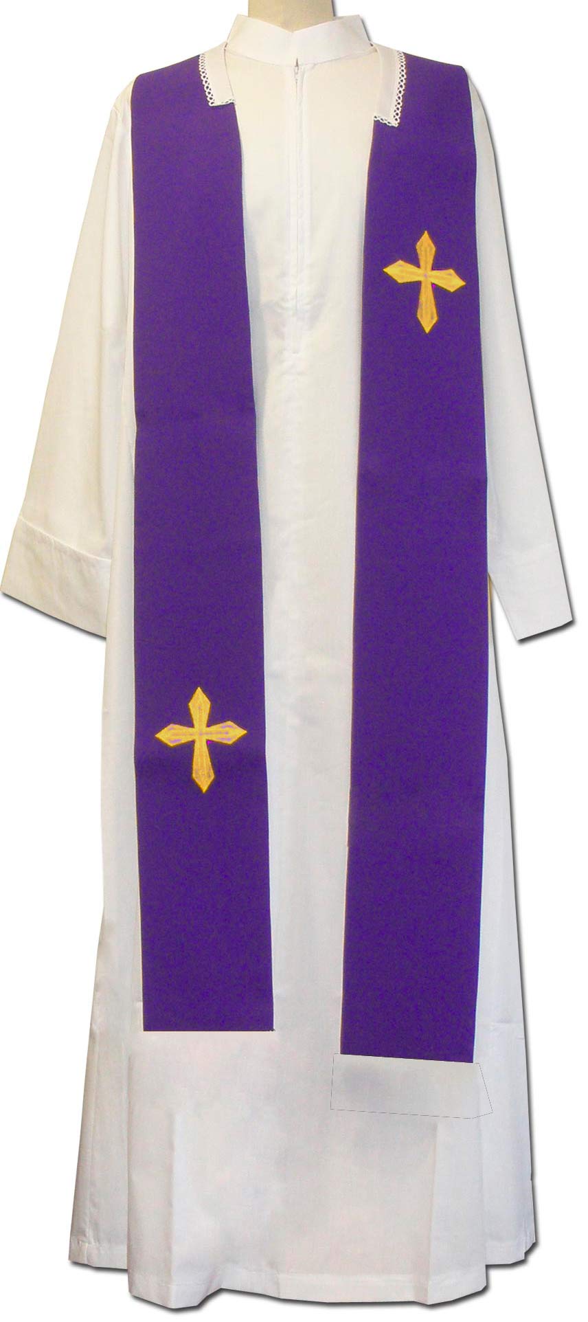 Reversible Priest Stole | purple priestly stole
