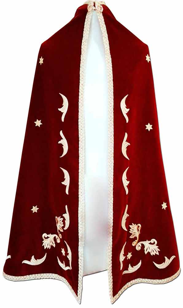 Sale of mantles for Virgin - Mantle for religious images